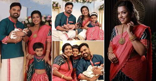 എന്തുവാ ഇത് .!! കുഞ്ഞിന്റെ നൂലുകെട്ടു ചടങ്ങു ആഘോഷമാക്കി വൈറൽ കപ്പിൾസ് ...