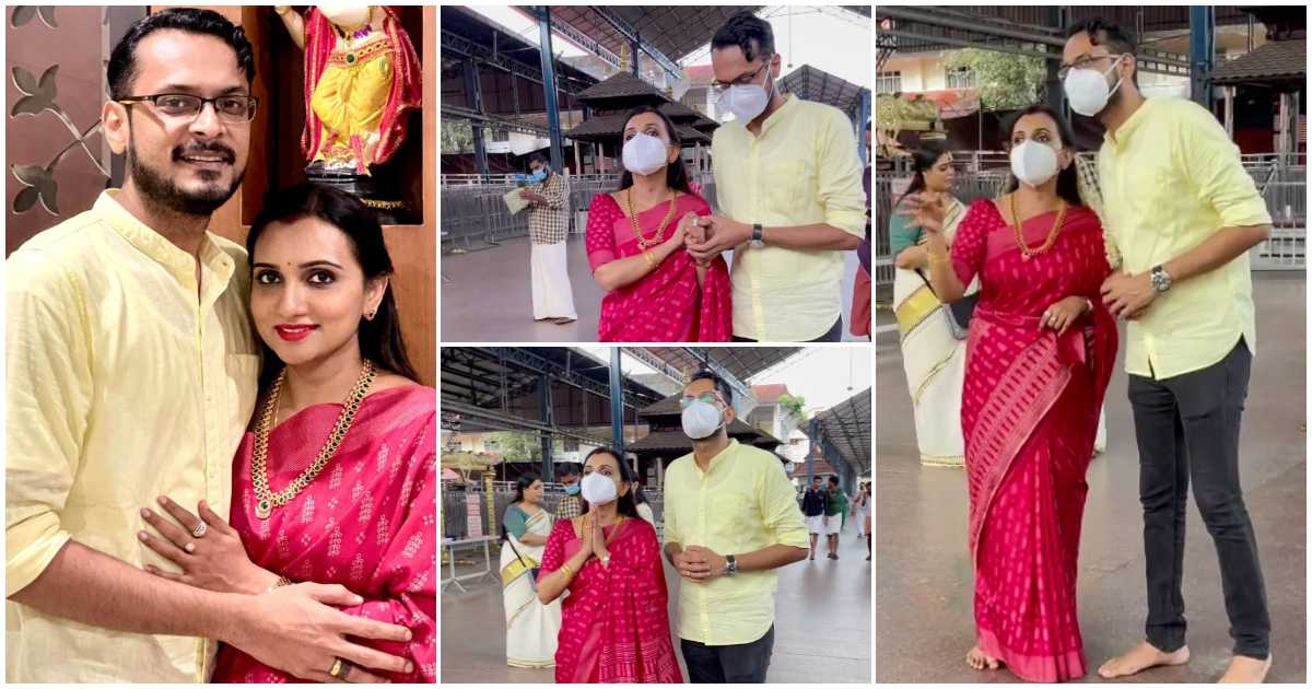 ആദ്യമായി ഭർത്താവിനെ ഗുരുവായൂരപ്പനെ കാണിക്കാൻ മഞ്ജരി അമ്പലത്തിലേക്ക് ...