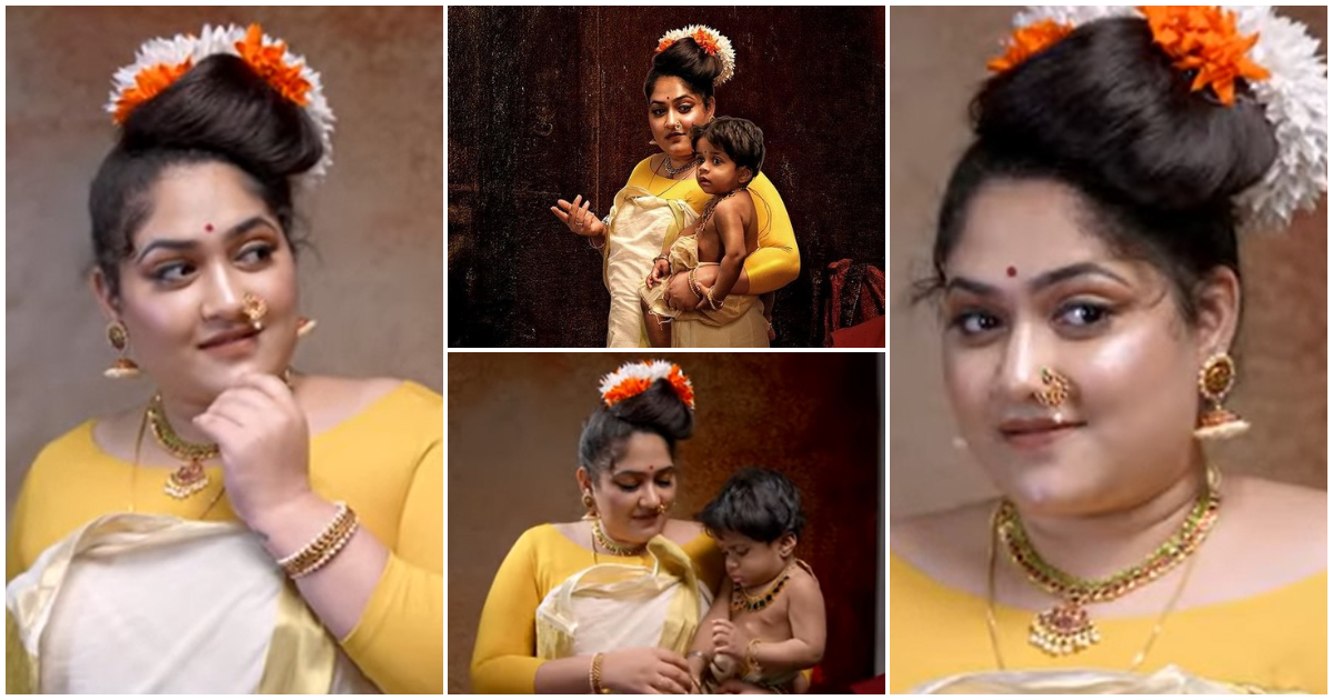 രാജ രവിവർമ്മൻ ചിത്രംപോലെ ഫോട്ടോഷൂട്ട് നടത്തി അനുശ്രീ; കമന്റുക ...